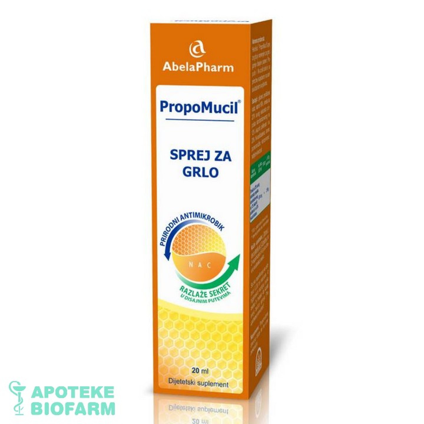 Propomucil Sprej Za Grlo 20Ml Herbiko | BIOFARM Apoteka