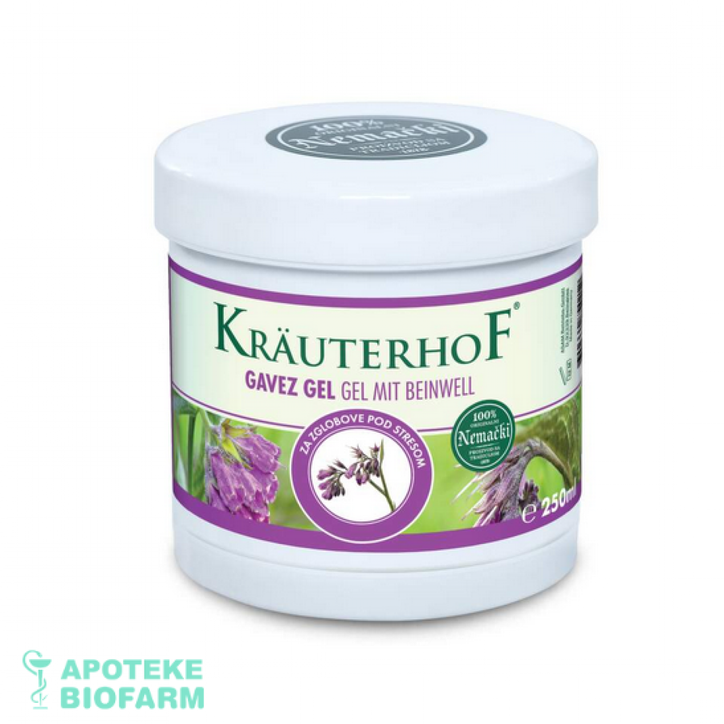 Krauterhof Gavez Gel 250Ml | BIOFARM Apoteka