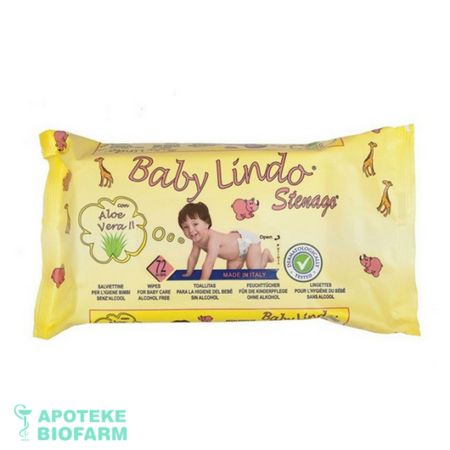 Maramice Vlažne Baby Lindo A72 | BIOFARM Apoteka
