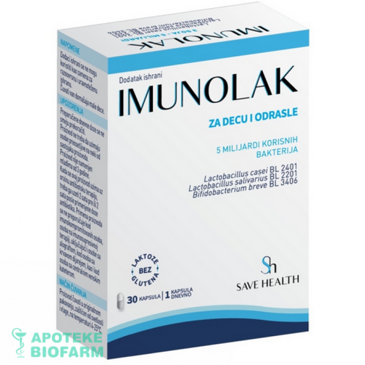 Imunolak Probiotik Cps. A30 | BIOFARM Apoteka
