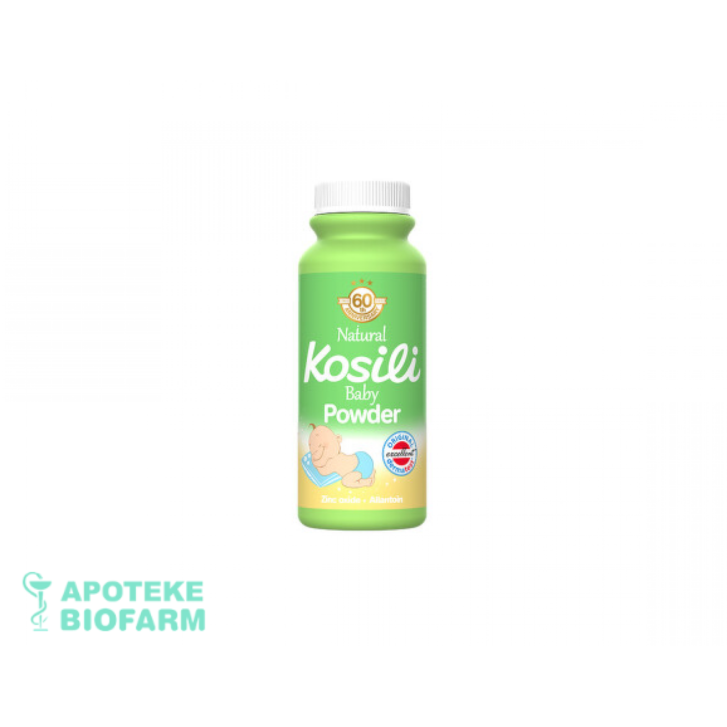 Kosili All Natural Baby Puder 100G | BIOFARM Apoteka