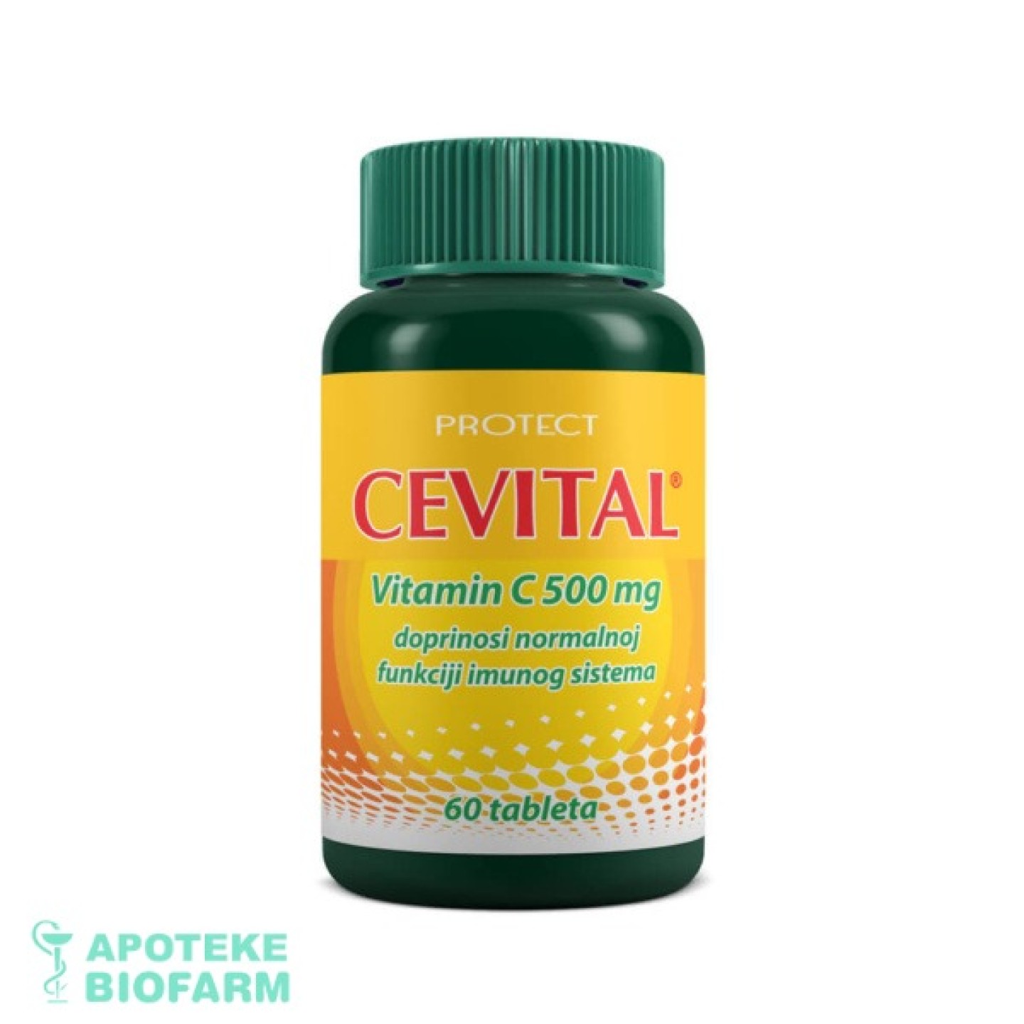 Cevital Vitamin C Tbl 60X500Mg | BIOFARM Apoteka