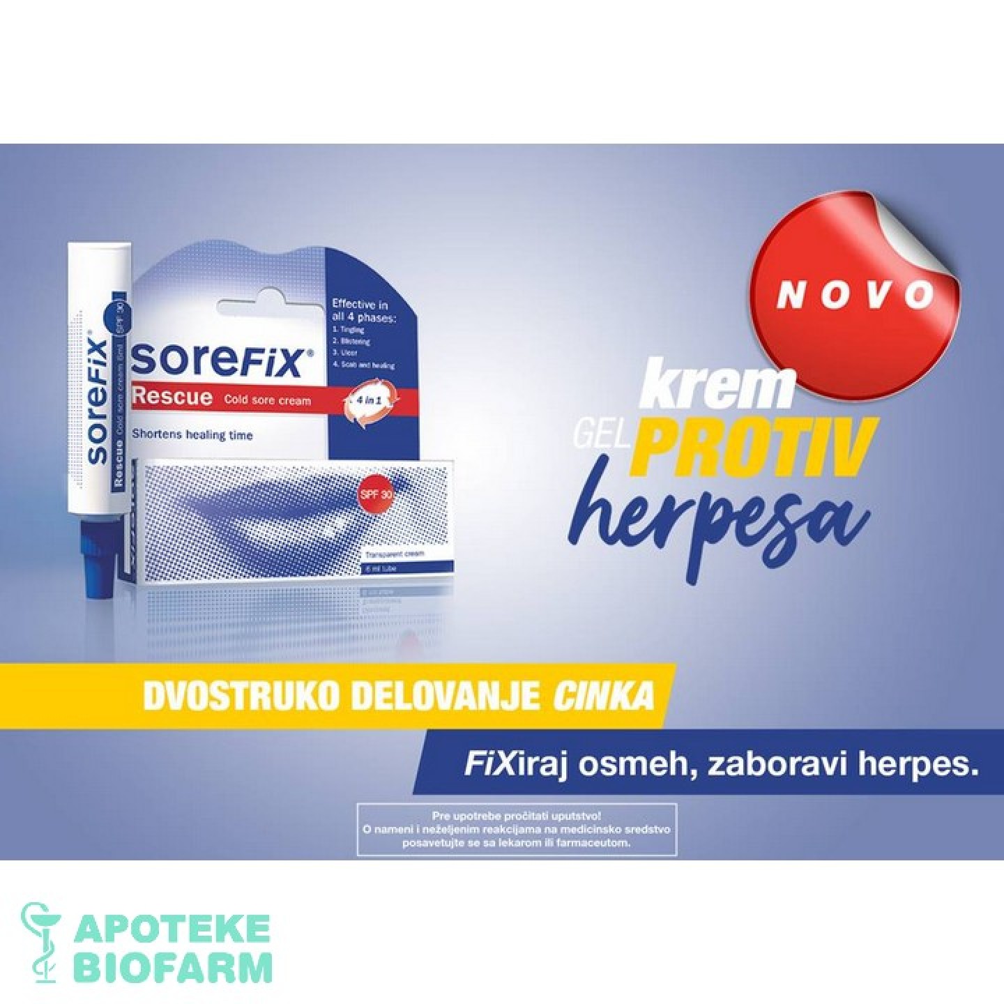 Sorefix Rescue Protiv Herpesa 6Ml | BIOFARM Apoteka