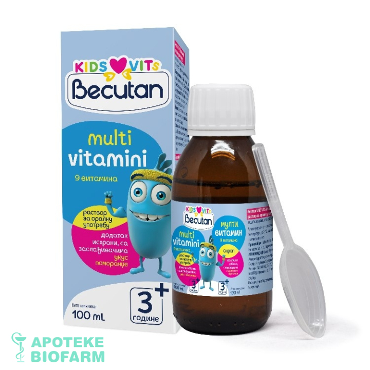 Becutan Kids Vits Sirup Multivit 100Ml | BIOFARM Apoteka