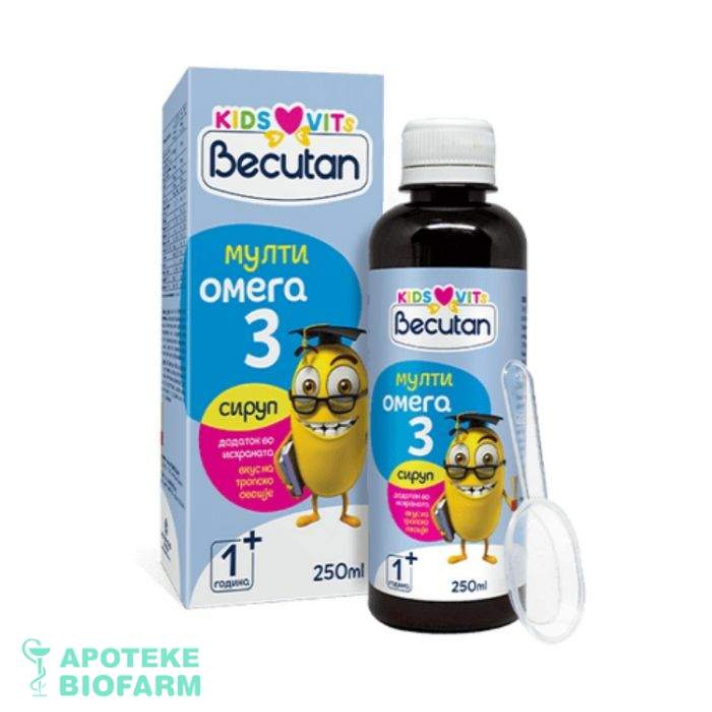 Becutan Kids Vits Sirup Multiomega 250Ml | BIOFARM Apoteka