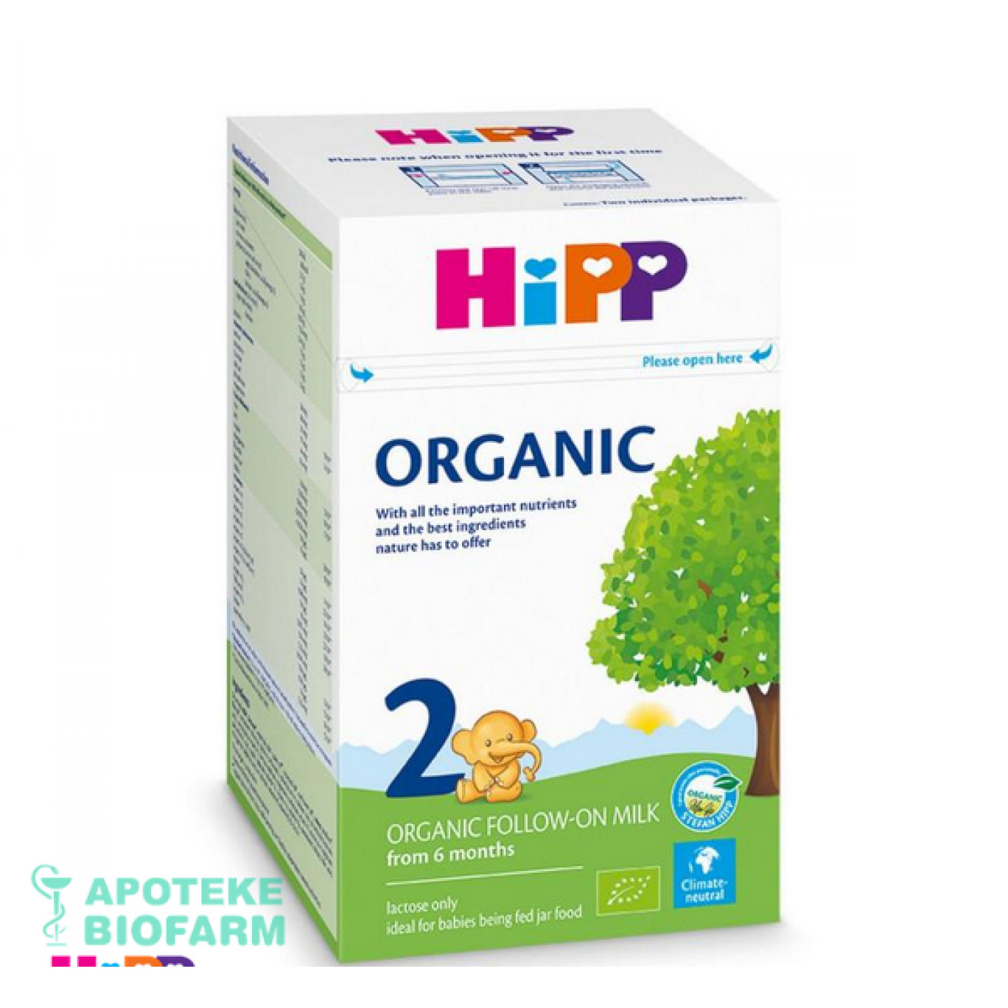 Hipp 2 Organik 800G | BIOFARM Apoteka