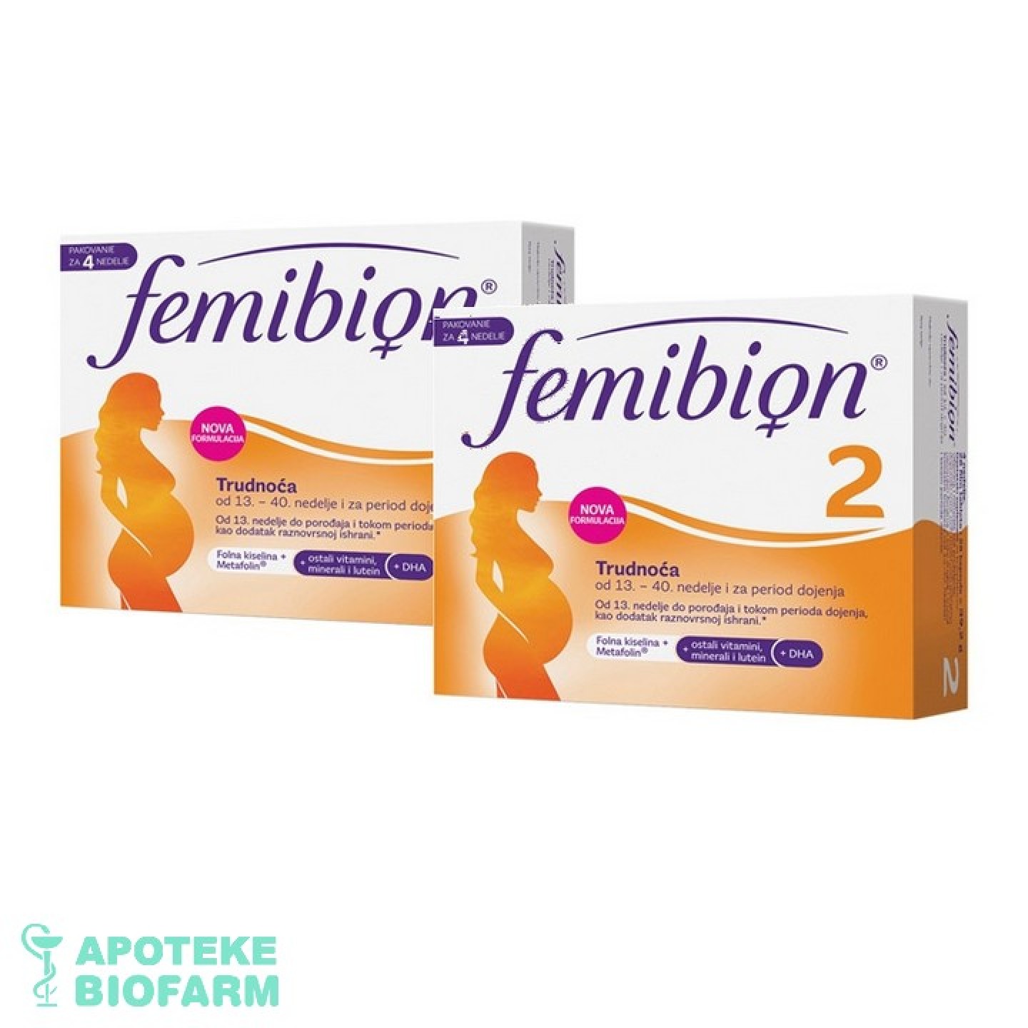 Femibion 2 Duo Pak (60Tbl+60Cps) | BIOFARM Apoteka