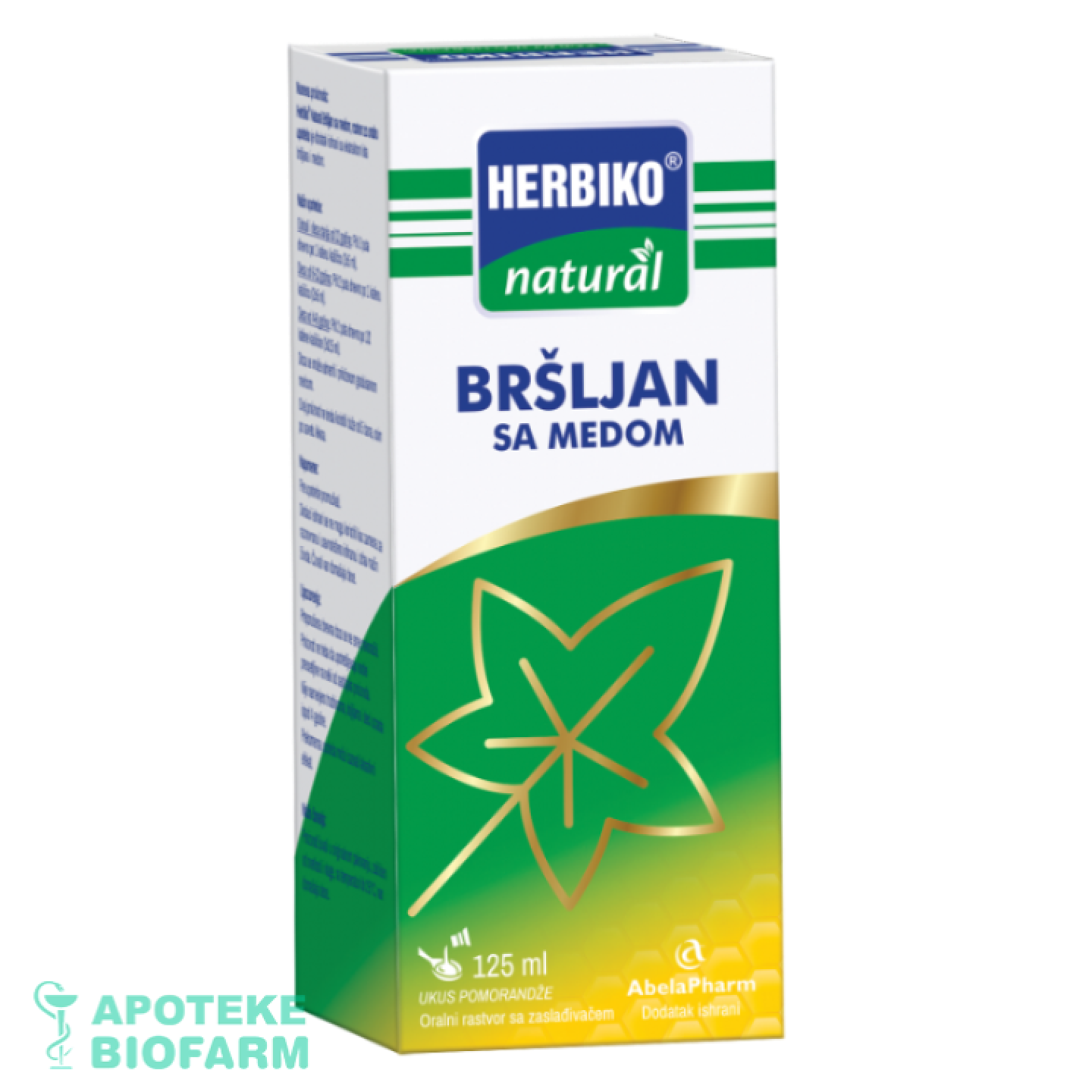 Herbiko Sirup Bršljan Sa Medom 125Ml | BIOFARM Apoteka