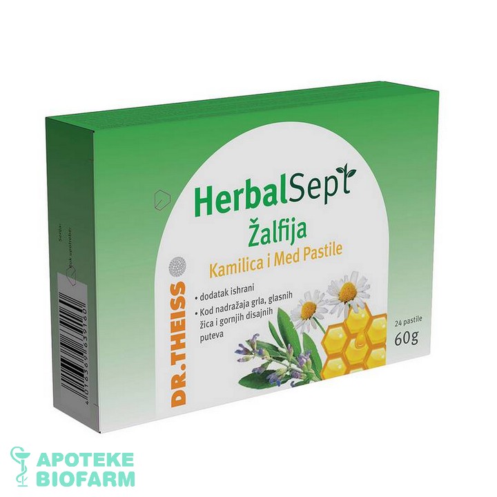 Dr.theiss Zalfija+Kamilica+Med Pastile A24 | BIOFARM Apoteka